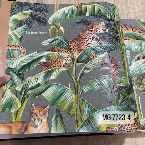 Jual Wallpaper Premium Vinyl Dinding Motif Macan / Harimau Untuk Ruang ...
