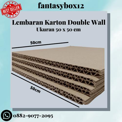 Jual (50x50CM) KARDUS LEMBARAN KARTON DOUBLE WALL - Jakarta Barat ...