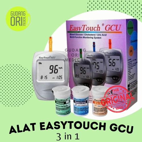 Jual Easy Touch GCU / Easytouch Alat cek gula darah, kolesterol, asam ...