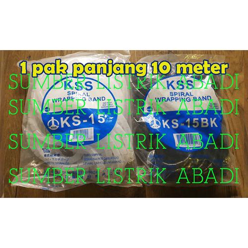 Jual KSS KS-15Kabel Spiral/ Pembungkus Kabel/ Pelindung Kabel (Putih ...