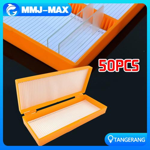 Jual Microscope Slide Box isi 50/Kotak Preparat Objek Glass/PVC Slide ...