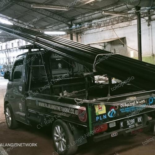 Jual Tiang Monopole 7 meter Tiang FO 7 meter SNI Tiang kabel jaringan ...