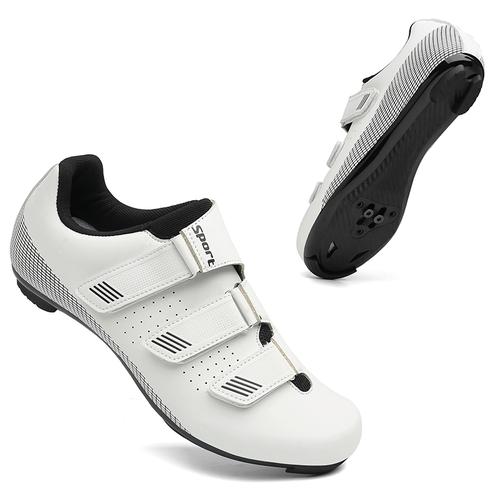 Jual Sepatu Sepeda Cleat SPORT VEL-CRO Sepatu Roadbike MTB - Putih, 38 ...