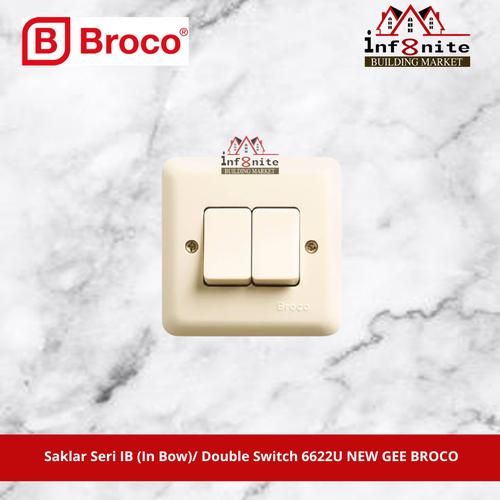 Jual Saklar Seri BROCO Inbow IB Sakelar Double 2 Ganda Tanam 6622U ...
