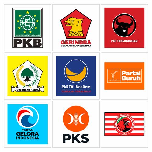 Jual sticker partai peserta pemilu 2024 / sticker partai murah - Cetak ...