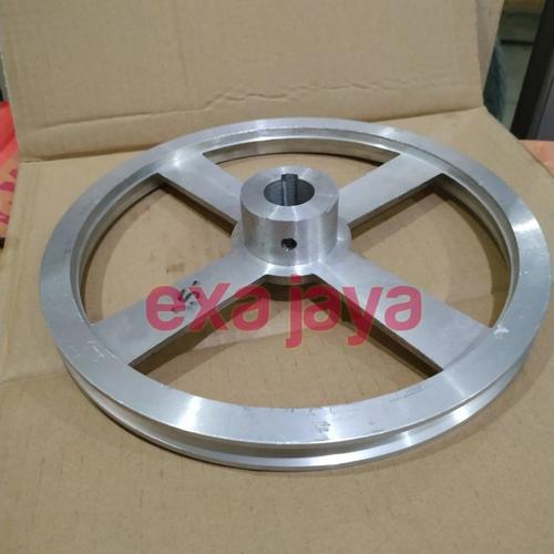 Jual Pulley puli A1 - 10 inch as 19 20 22 24 25 28 30 mm puli alumunium ...