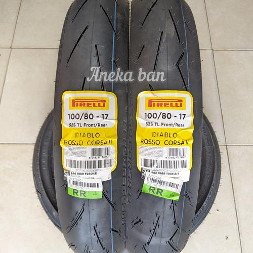 Jual BAN MOTOR PIRELLI DIABLO ROSSO CORSA II 2 100/80 Ring 17 Soft Compound - Kab. Tangerang ...