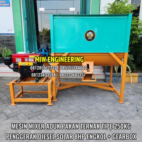 Jual Mesin Mikser Horisontal Pengaduk Pencampur Pakan Ternak Mixer ...