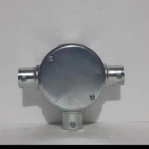 Jual Conduit T dus Junction T dus E19 1/2 inch besi galvanis cabang 3 T ...