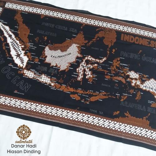 Jual Souvenir Khas Indonesia Batik Danar Hadi Motif Peta Indonesia ...