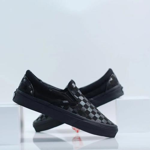Promo Vans Slip On Checkerboard Mono Black Original - 36 - Kab. Bantul ...