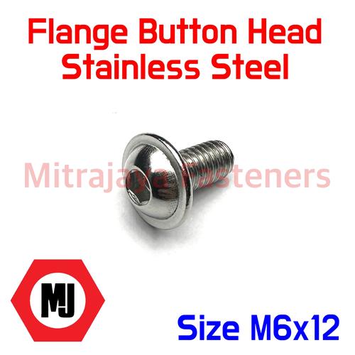 Jual Baut Flange Button Head M6x12 Stainless Steel - Kota Bandung ...