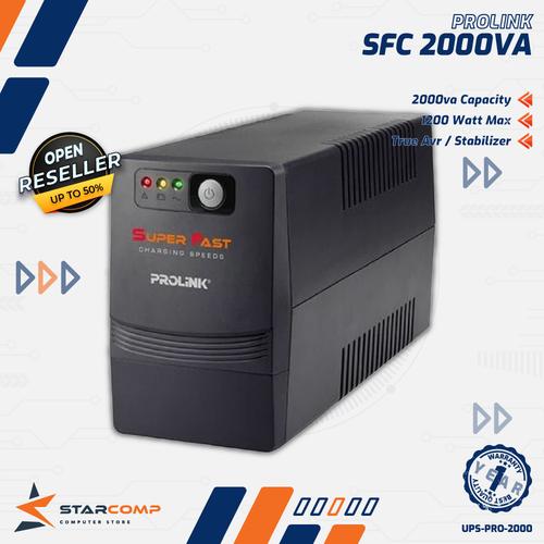 Jual PROLINK UPS PRO 2000 SFC 2000VA - Kab. Sleman - Starcomp Origin | Tokopedia