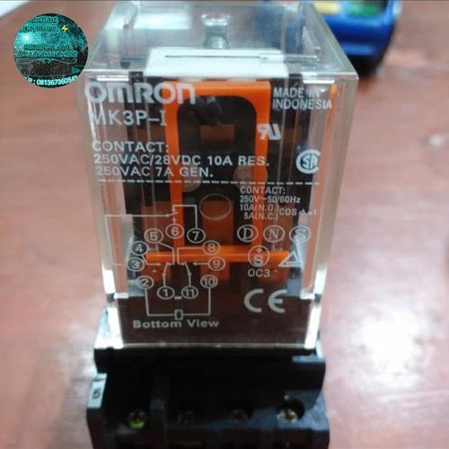 Jual Relay mk3p-I Omron 220vac plus dudukan 11pin - Kota Bandung ...