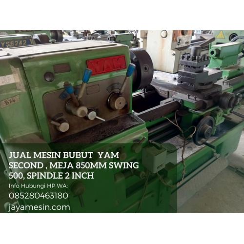 Jual Jual mesin bubut yam second , meja 850mm swing 500, spindle 2 inch ...