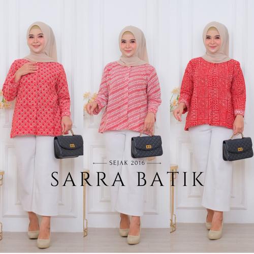 Jual PREMIUM Blus Merah Dirgahayu Batik Kemerdekaan 17an Wanita Katun ...