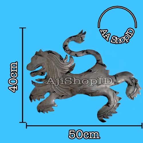 Jual ornamen pagar besi plat ukir Singa Besar Handmade BOLAK BALIK ...