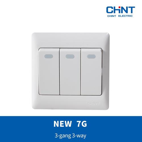 Jual CHINT G NEW7 3-gang 1-way switch / saklar - Jakarta Pusat - Surya ...