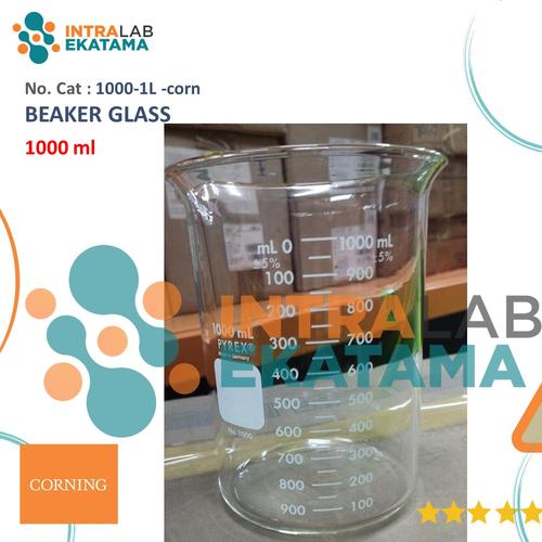 Jual Beaker Glass, 1000ML, Pyrex, Corning - Kota Bogor - Intralab ...