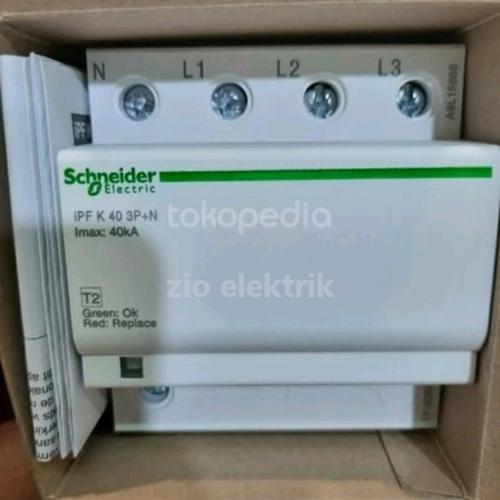 Jual surge arrester schneider PF 40 iPF K 40 3p+N 40 KA A9L15688 ...