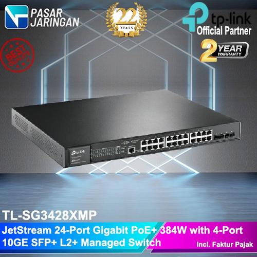 Jual TP-LINK TL-SG3428MP JetStream 24 Port Gigabit PoE+ Managed with 4 ...