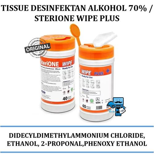 Jual Tissue Desinfektan Alkohol 70% / Sterione Wipe Plus - Jakarta ...