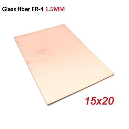 Jual PCB Polos FR4 15x20 cm glass board glass fiber FR-4 1.5MM - Kota ...