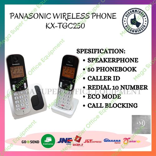 Jual Telepon Wireless Panasonic KX-TGC252 Silver Telpon Rumah Panasonic ...
