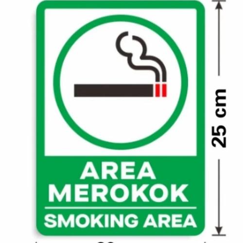 Jual Stiker AREA MEROKOK SMOKING AREA 20X25CM SIGN RAMBU K3 - Jakarta ...