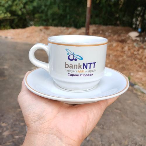 Jual Cangkir Logo Custom Perusahaan Instansi / Cangkir Set Custom ...