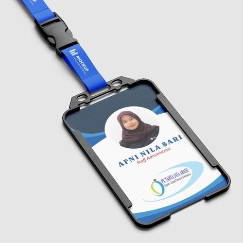 Jual cetak id card kartu member name tag PVC custom - 2 Sisi - Kab ...
