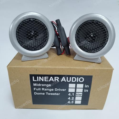 Jual Tweeter full range LINEAR Audio 2 inch silver ada dudukan kaki ...