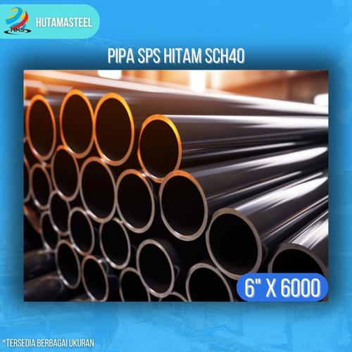 Jual Pipa SPS Hitam SNI Sch40 Blacksteel 6 inch x 6000. Sertifikat - Jakarta Barat - Hutama ...