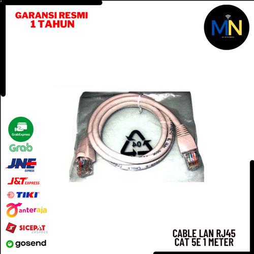 Jual Kabel Lan Siap pakai Cable LAN RJ45 Cat 5e Ready to Use - 1 Meter ...