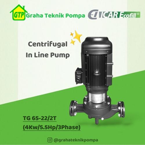 Jual Icar Ecofill Centrifugal In Line Pompa Air Centrifugal TG 65-22/2T ...