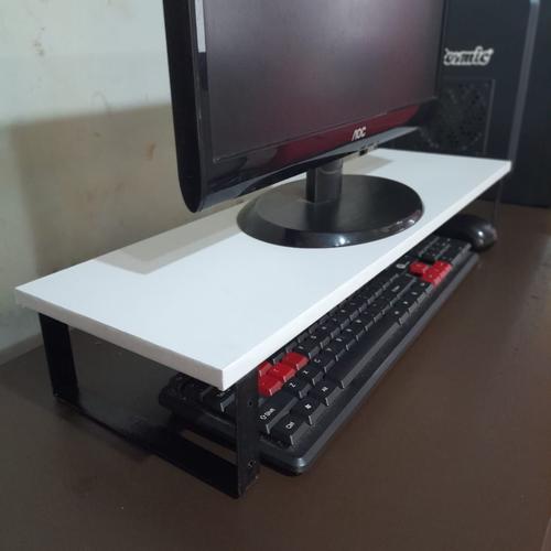 Jual Rak Monitor Alas Laptop Tatakan Imac Meja Printer Kayu Besi Stand ...