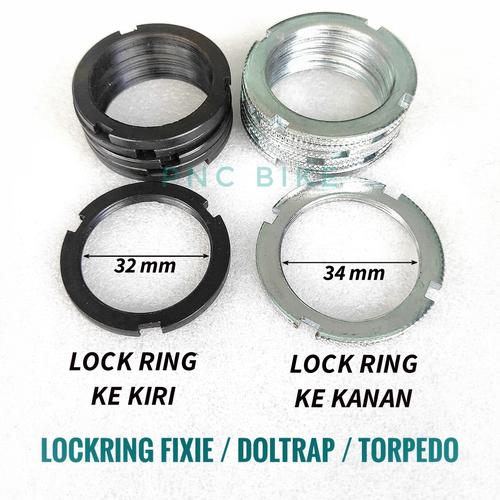 Jual Lock ring single doltrap / fixie / torpedo 34 mm dan 32 mm - kanan ...