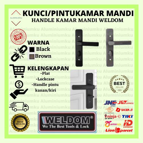 Jual Kunci Pintu Kamar Mandi / Handle Pintu Kamar Mandi Set / Door ...