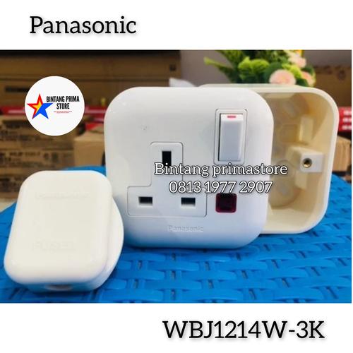 Jual Stop Kontak AC Dengan Saklar dan Outbow WBJ1214W-3K Merk Panasonic ...