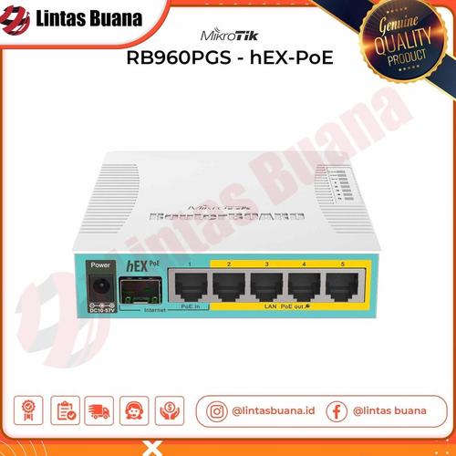 Jual MikroTIK RB960PGS RB 960PGS HEX-PoE / Mikrotik RB960PGS - Jakarta ...