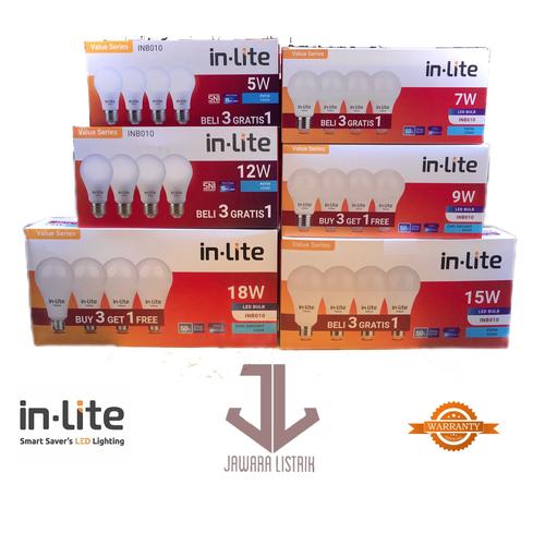 Jual INLITE VALUE SERIES PACK LED 18 W BELI 3 GRATIS 1 LAMPU MURAH ...