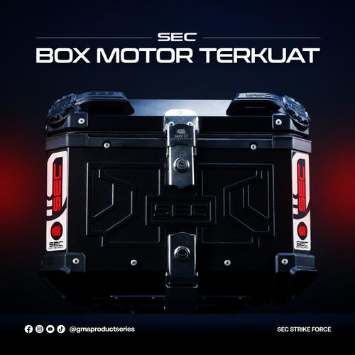 Jual Top Box SEC with backrest & baseplate/aksesoris motor - Jakarta ...