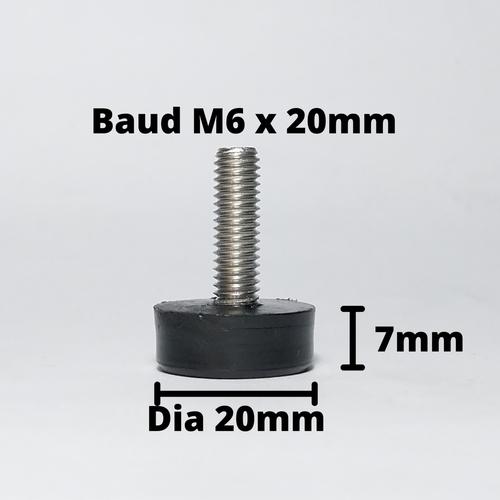 Jual Adjuster / Adjustable Glide / Baut Kaki Meja, Kursi M6 x 20 Dia 20 ...