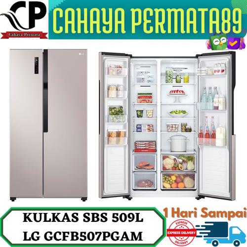Promo KULKAS SIDE BY SIDE 509 LITER SMART INVERTER GOLD - LG ...