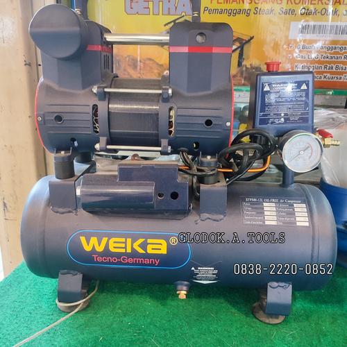 Jual Kompresor Angin Silent 12 Liter 220 V WEKA Oilless Air Compressor ...