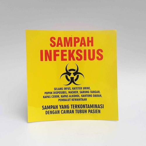 Jual Stiker Sampah Infeksius - Chromo / Mirror, Stiker Label Sampah ...