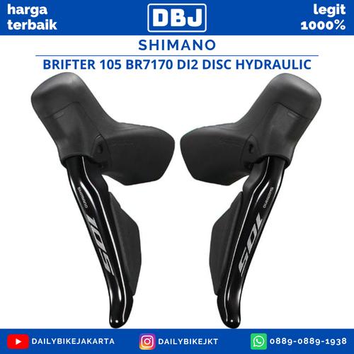Jual BRIFTER SET SEPEDA SHIMANO 105 DI2 R7170 2X12 SPEED DISC HYDRAULIC ...