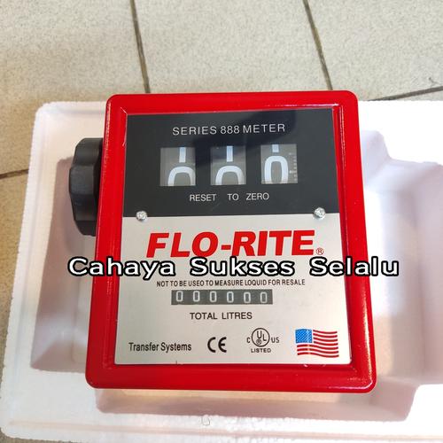 Jual Flow meter solar 1 Inch 3 digit Flo rite meter OIL Original ...