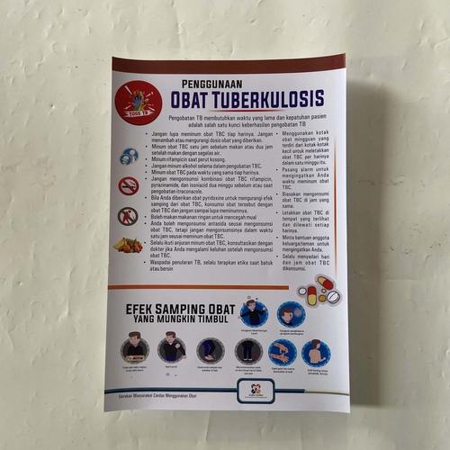 Jual Poster Cara Pakai Obat TB, Cara Penggunaan Obat TBC, Poster ...