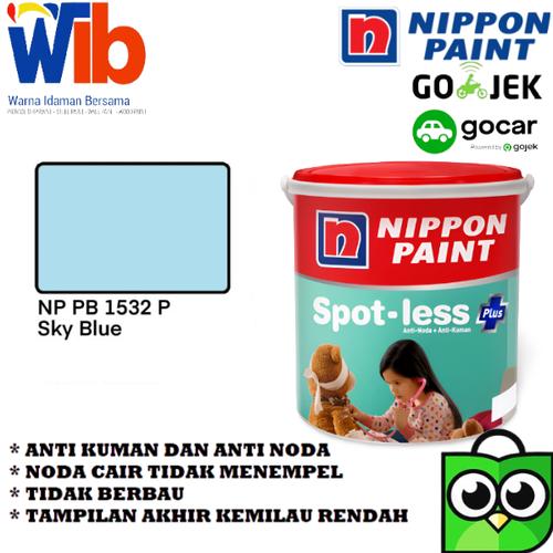 Jual NIPPON PAINT INTERIOR SPOT-LESS PLUS 2.5 LITER - SKY BLUE PB 1532P ...